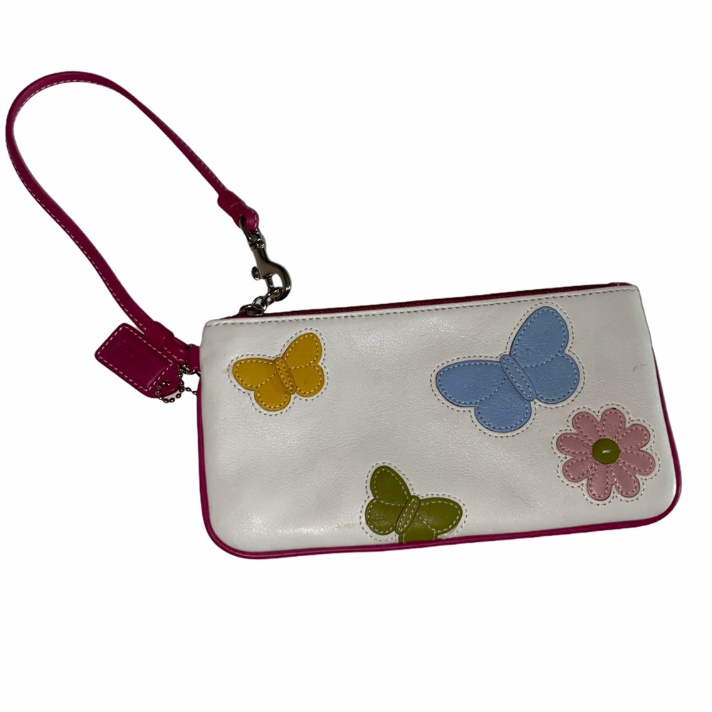 Coach Wristlet Daisy Floral Butterfly Vintage - Gem
